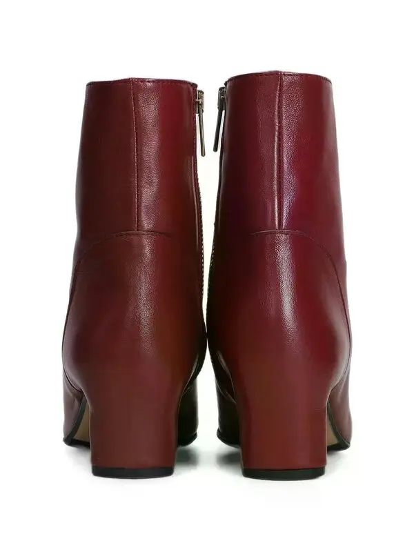 L'ARIANNA Two-tone Leather Ankle Boots