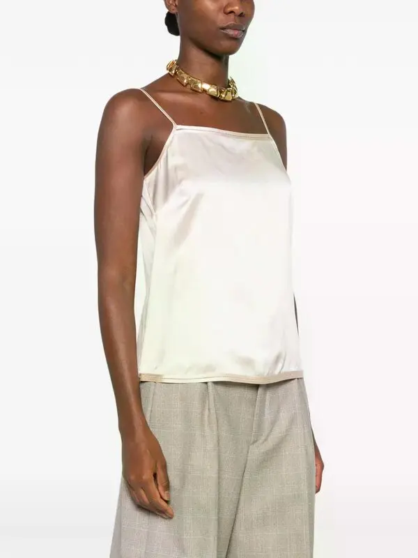 JOSEPH Gaia Silk Satin Blouse - Neutrals