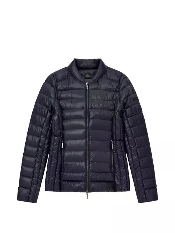 Armani Exchange Quilted Packable Puffer Jacket - Black