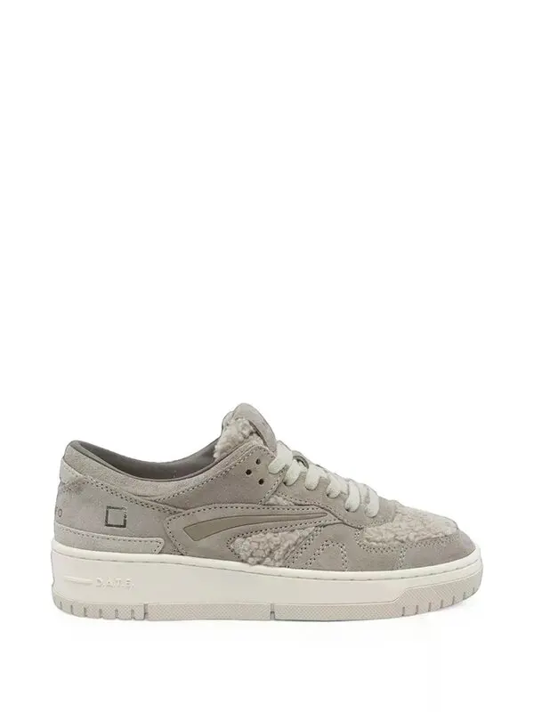 D.a.t.e. Torneo Shearling-panel Sneakers - Grey