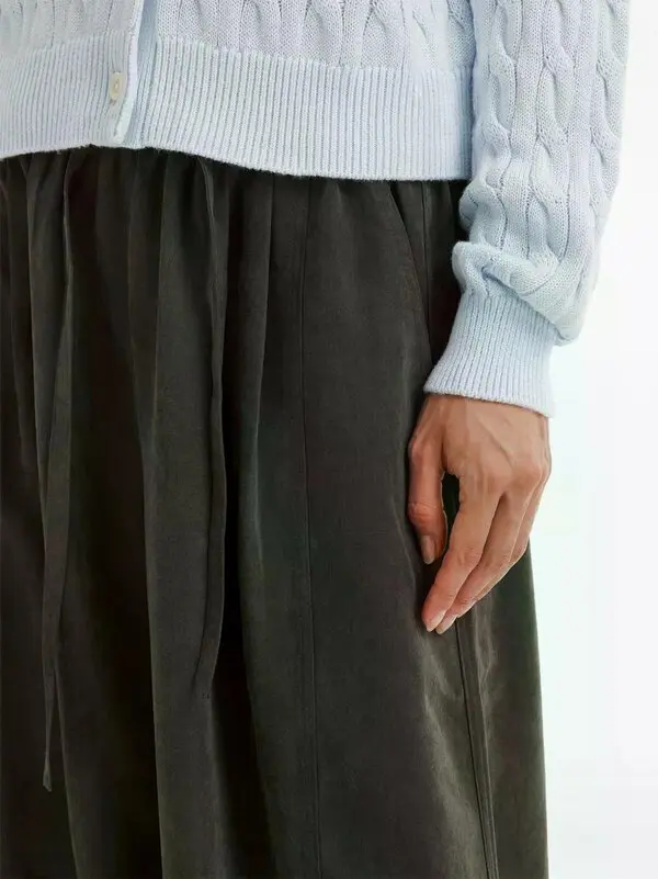 B+AB Pleated Palazzo Pants With Elasticated Drawstring Waist