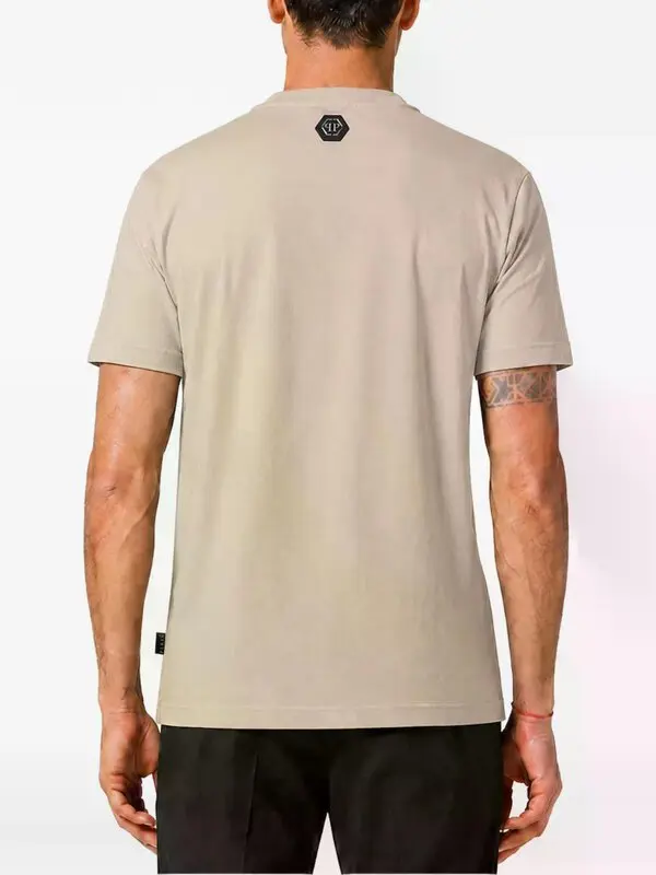 Philipp Plein Round Neck T-shirt Plein Space - Neutrals