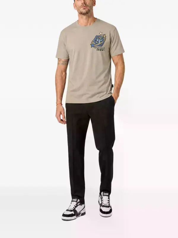 Philipp Plein Round Neck T-shirt Plein Space - Neutrals