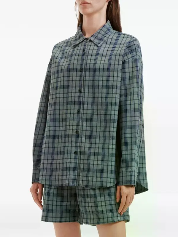 B+AB Plaid-check Shorts Set - Grey