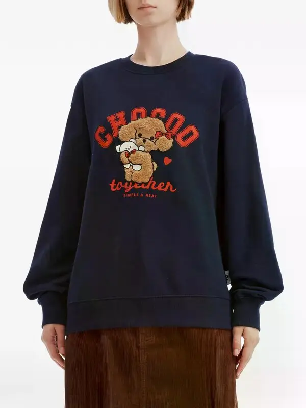 CHOCOOLATE Graphic Print Cotton Sweatshirt