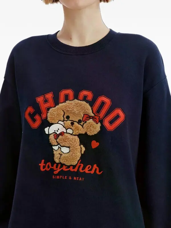 CHOCOOLATE Graphic Print Cotton Sweatshirt
