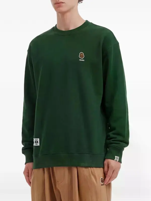 FINGERCROXX Logo-patch Cotton Sweater