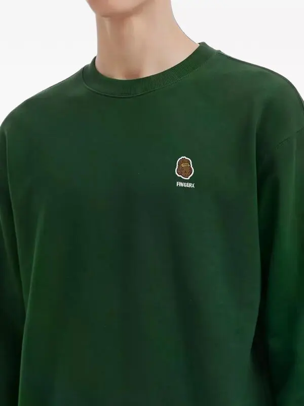 FINGERCROXX Logo-patch Cotton Sweater