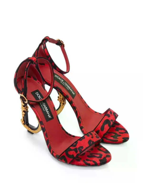 Dolce & Gabbana Keira Leopard-print Sandals