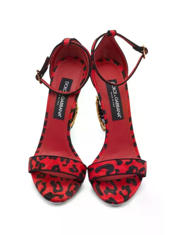 Dolce & Gabbana Keira Leopard-print Sandals