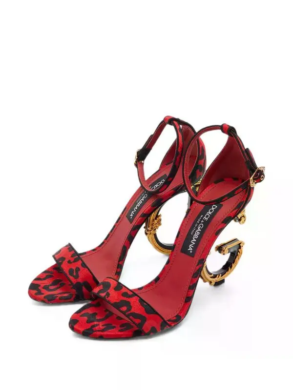 Dolce & Gabbana Keira Leopard-print Sandals