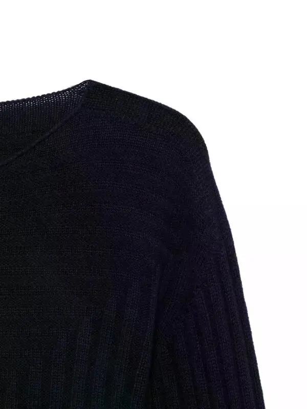 Emporio Armani Ribbed Knit Boat-neck Sweater