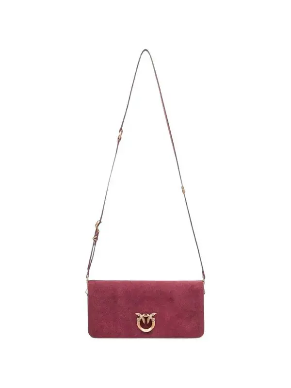 Pinko Love Birds Click Soft Crossbody Bag - Red