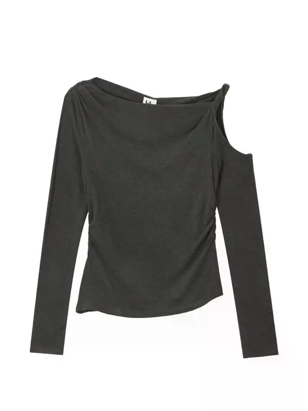 B+AB Cold-shoulder Ruched Blouse
