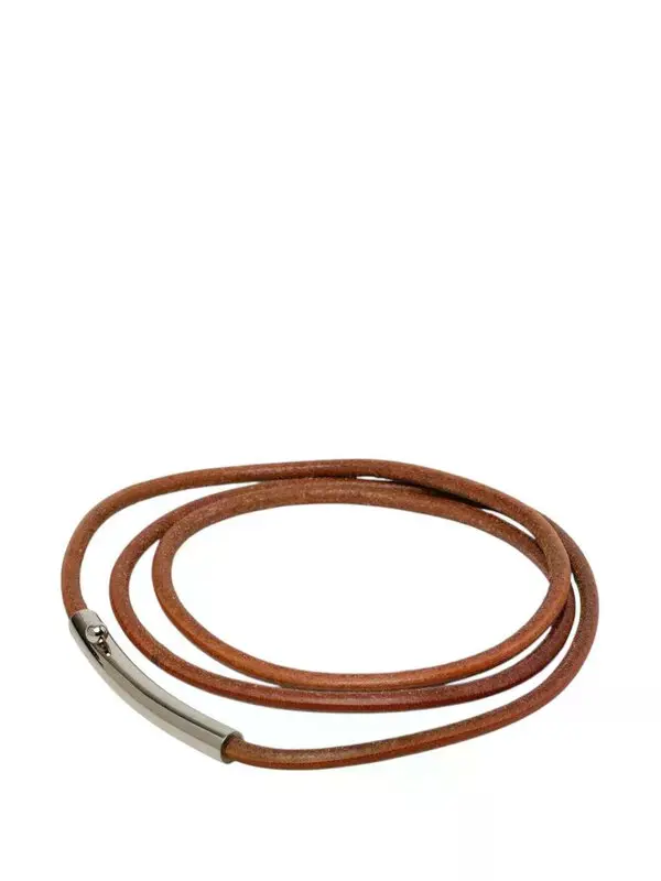 Hermès 20th Century Leather Cord Belt - Brown