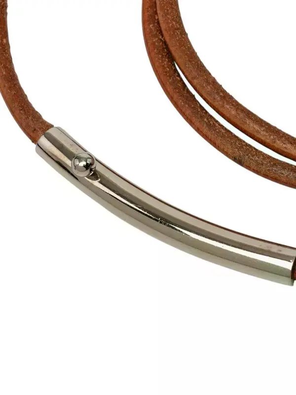Hermès 20th Century Leather Cord Belt