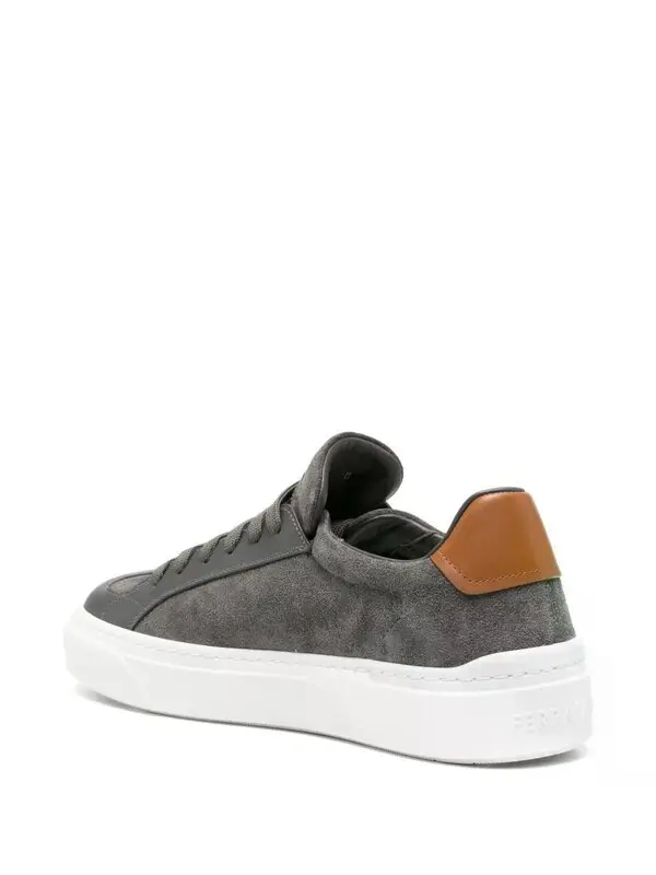 FERRAGAMO Gancini Suede Sneakers
