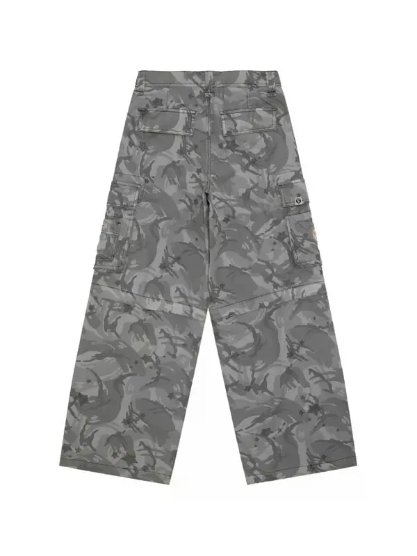 AAPE BY *A BATHING APE Camouflage-print Zip-off Cargo Pants