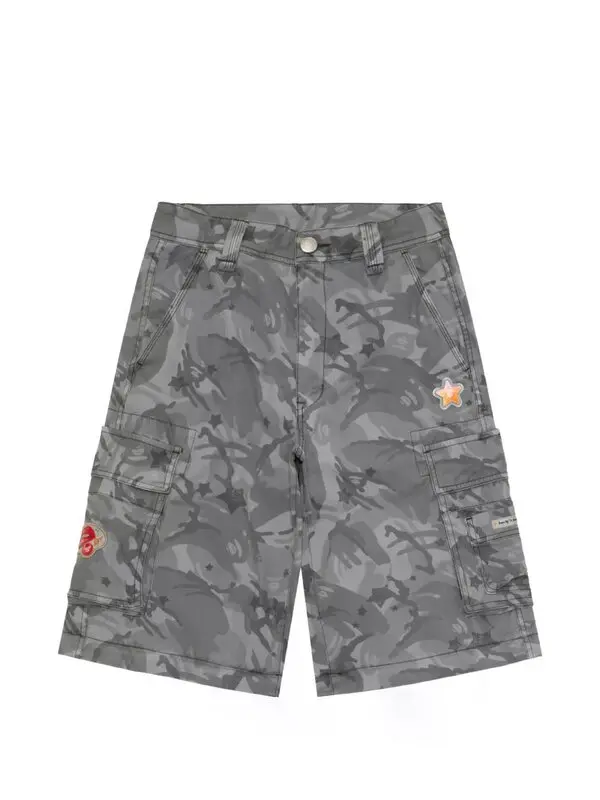 AAPE BY *A BATHING APE Camouflage-print Zip-off Cargo Pants