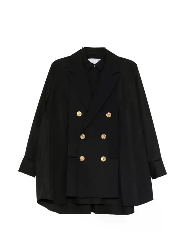 Sacai Double-breasted Layered Top