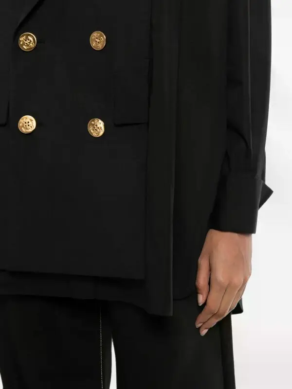 Sacai Double-breasted Layered Top