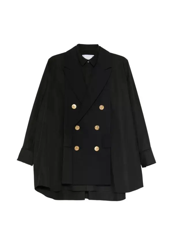 Sacai Double-breasted Layered Top