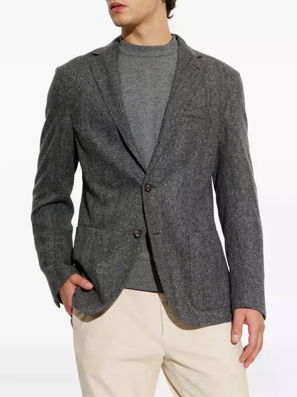 Eleventy Herringbone-pattern Blazer