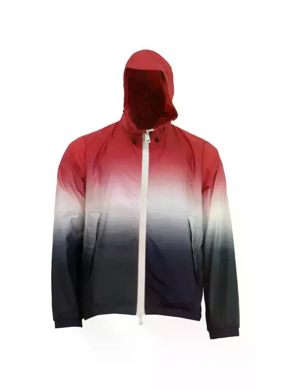 Moncler Tie-dye Hooded Windbreaker - Red