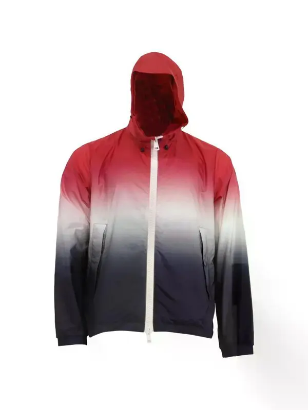 Moncler Tie-dye Hooded Windbreaker - Red