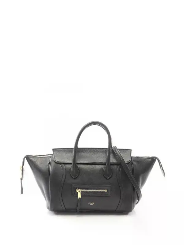Celine 2010-2026 Little Leather Luggage Satchel - Black