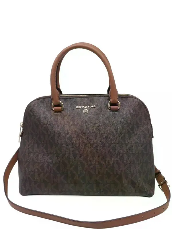 Michael Kors Cindy Dome Satchel Bag - Brown