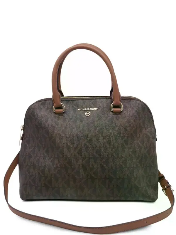 Michael Kors Cindy Dome Satchel Bag - Brown