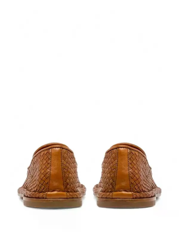 BUTTERO® Ercole Woven Leather Loafers