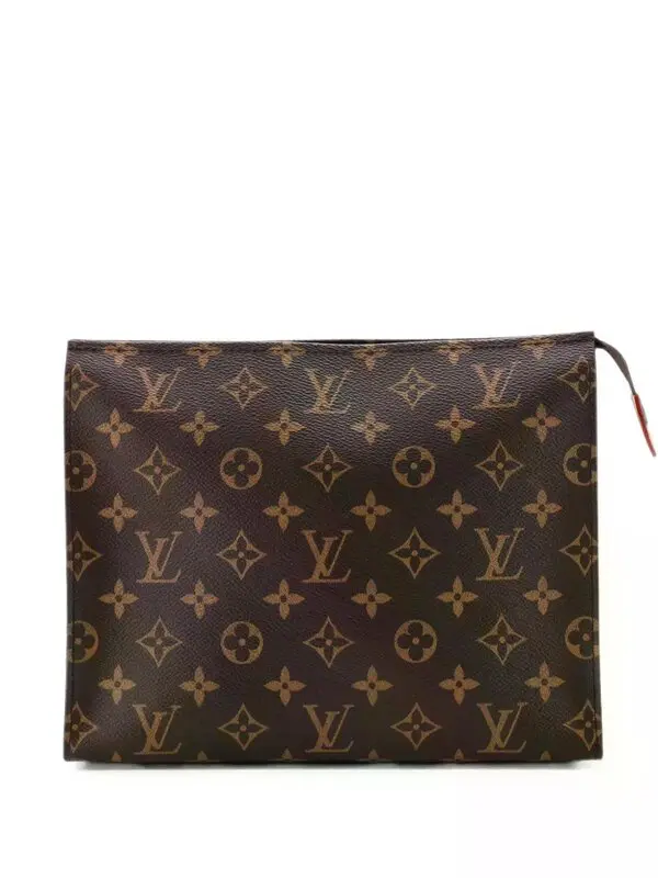LOUIS VUITTON Toiletry Pouch Monogram Canvas 26 Clutch Bag - Brown