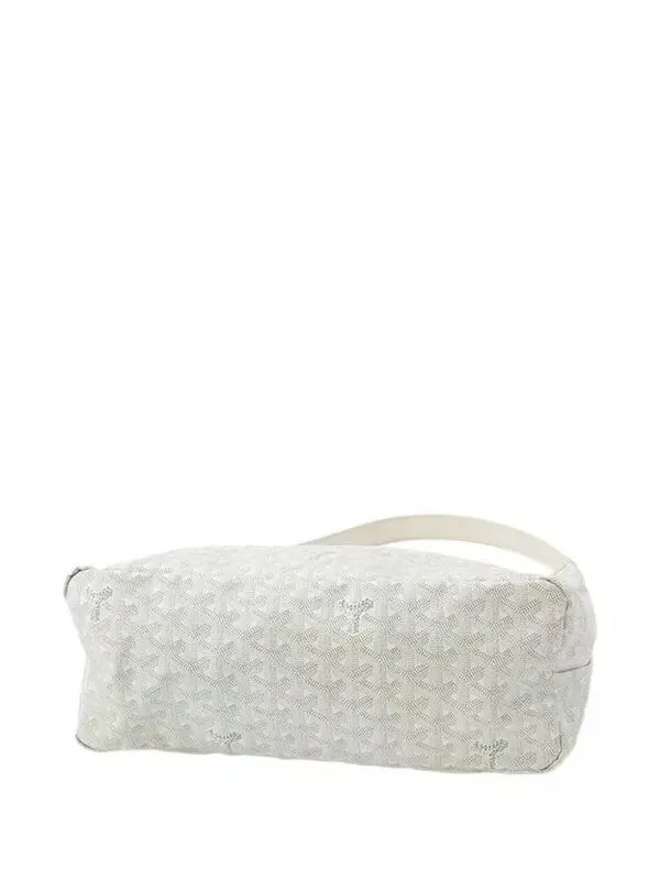 Goyard 2010-2026 Goyardine Boheme Hobo Shoulder Bag - White