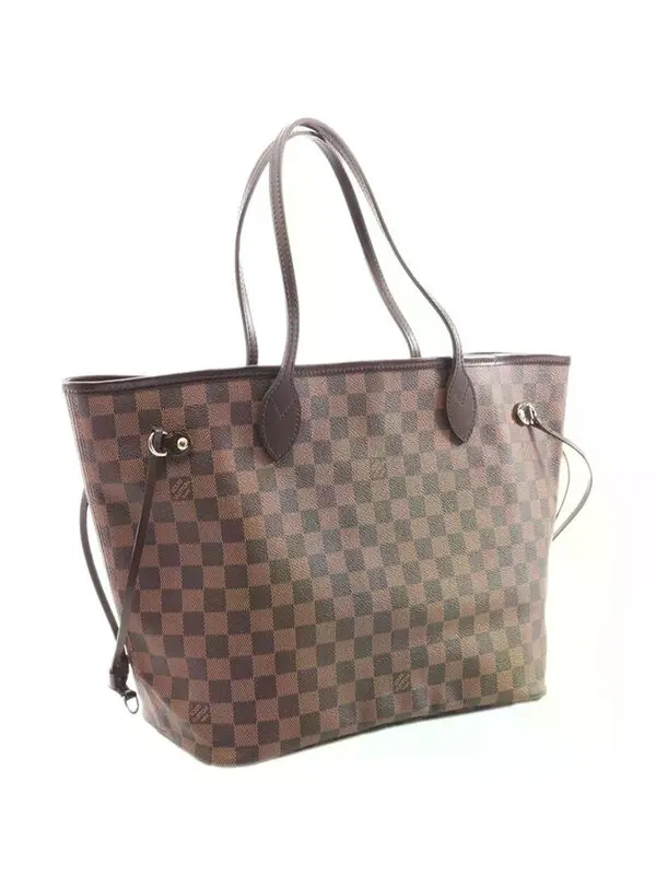 LOUIS VUITTON 2012 Damier Ebene Neverfull Mm Tote Bag