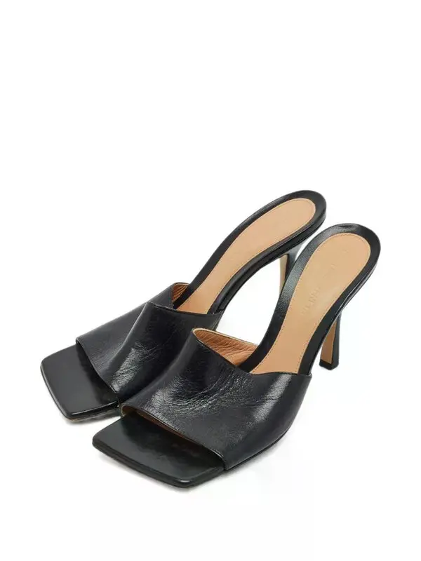 Bottega Veneta Stretch Leather Sandals - Black