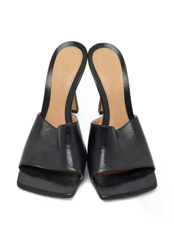 Bottega Veneta Stretch Leather Sandals - Black