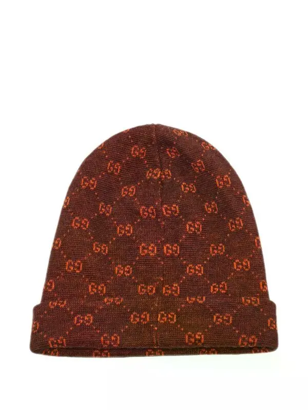 Gucci Gg Jacquard Beanie Hat