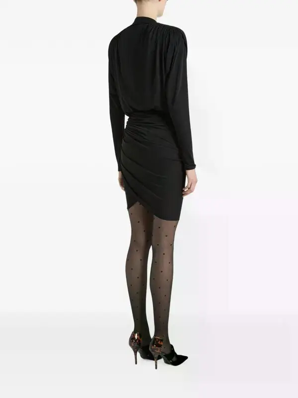 Balmain Draped Flowing Jersey Dress