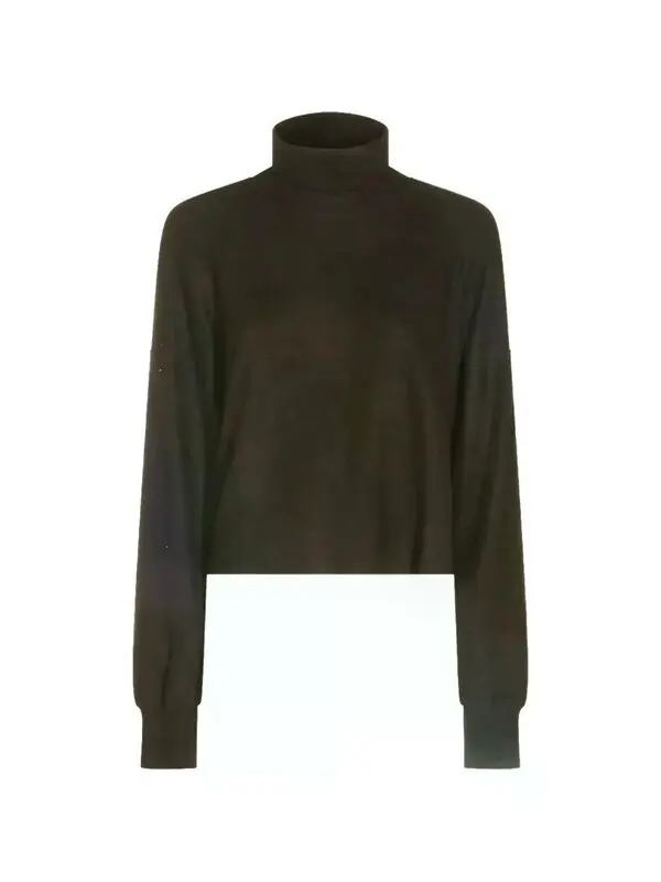 THOM KROM High-neck Long-sleeve T-shirt - Brown