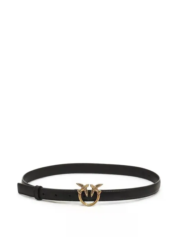 Pinko Love Birds Diamond Cut Belt - Black