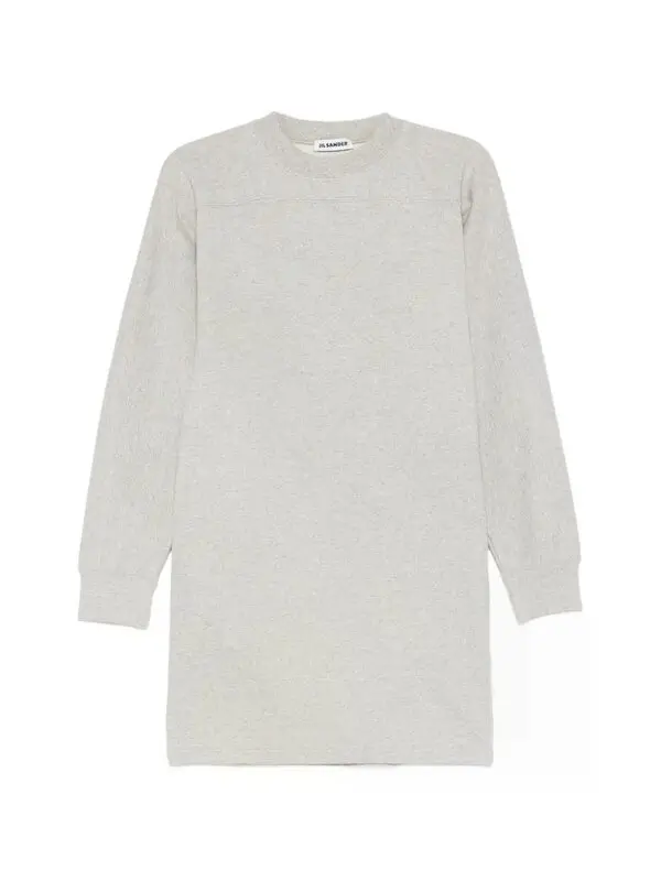 JIL SANDER Crewneck Long Sleeve Mini Dress