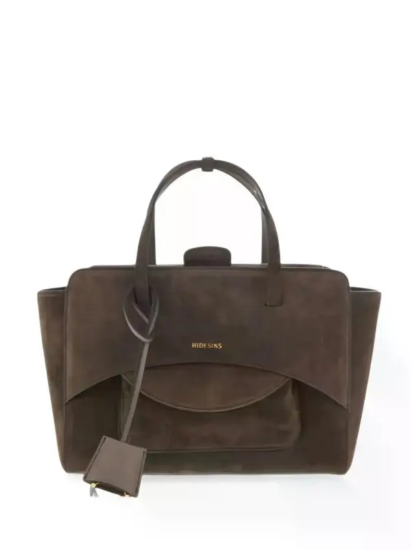 HIDESINS Logo-print Tote Bag - Brown