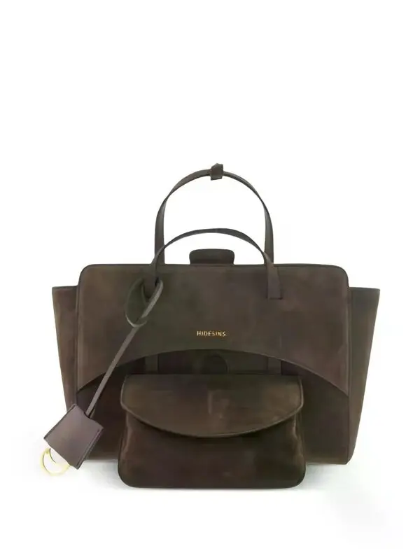 HIDESINS Logo-print Tote Bag - Brown