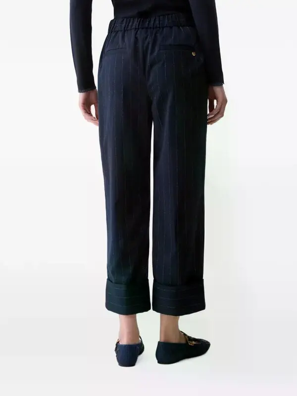 Liu Jo Pinstripe Cigarette Trousers