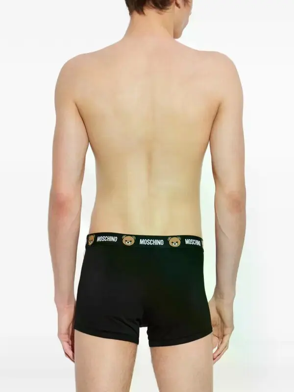 Moschino Logo-waistband Boxers - Black