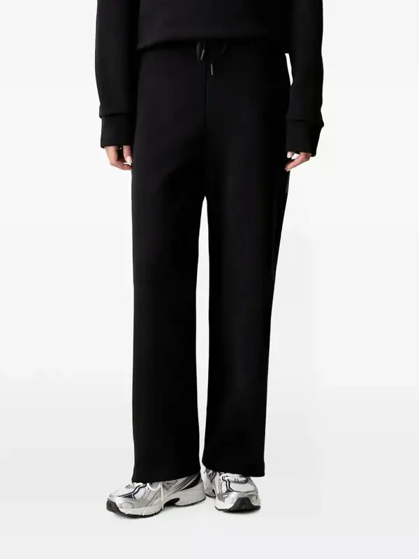 On Focus Tech Drawstring Wide-leg Track Pants - Black