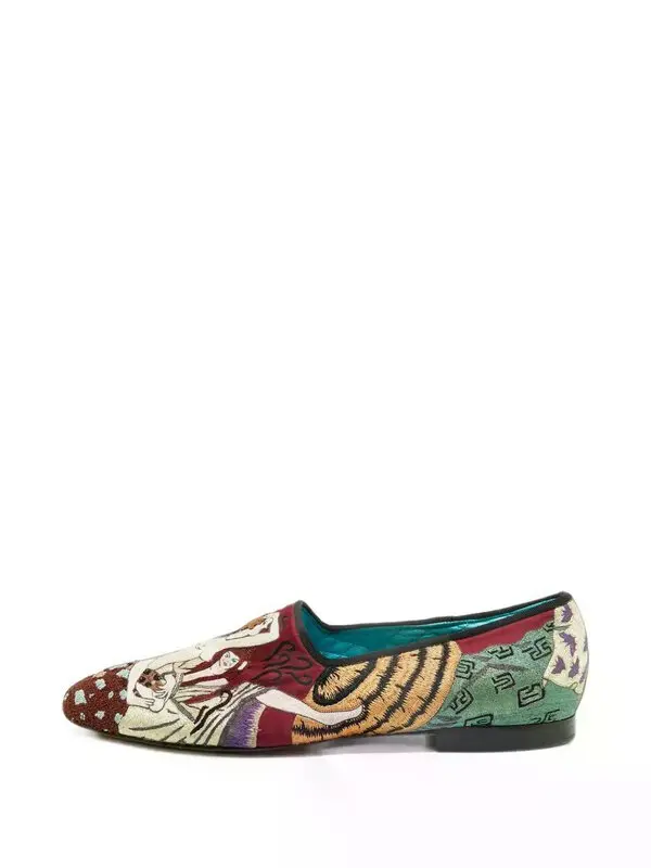TOM FORD Brocade Loafers - Red