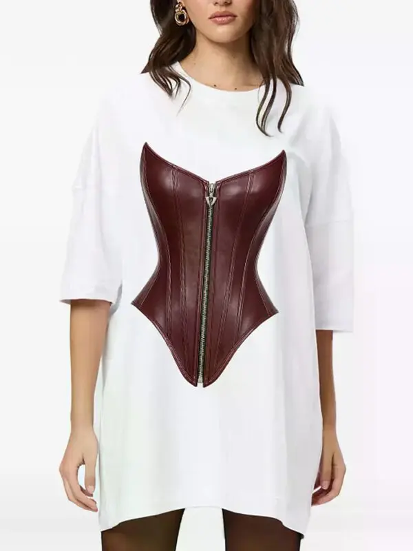 HAMZA Mini Corset Cotton Dress